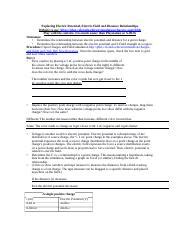 Lab 1 Electric Potential And E Fields Lab Docx Exploring Electric Potential Electric Field And