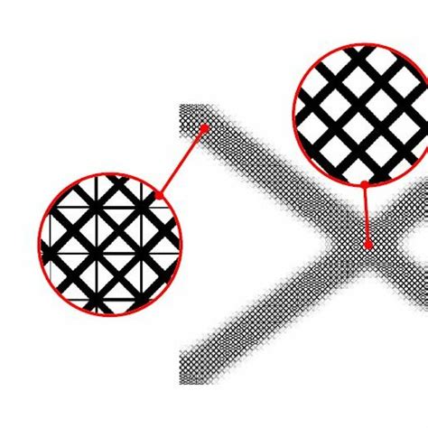 mbb beam a initial design b e intermediate designs and f