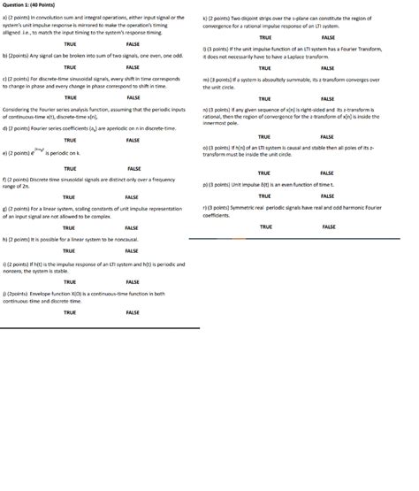 Solved Question 1 40 Points A 2 Points In Convolution Chegg Com