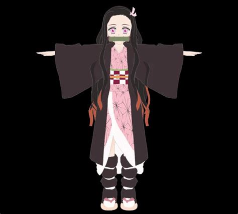 Nezuko Kamado Mmd Pmx By Bak09 On Deviantart