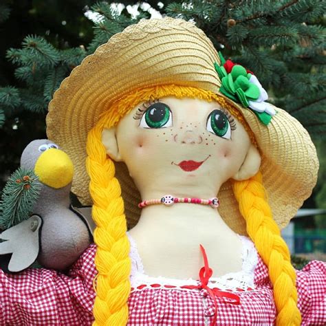 Пугало огородное или чучело Марфушенька с Каркушенькой👱🐦😊 получилась у ...