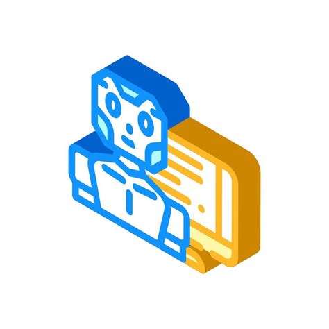 Robot Chat Bot Isometric Icon Vector Illustration 22499187 Vector Art At Vecteezy