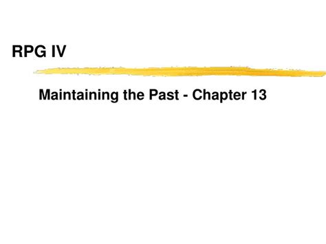 Ppt Rpg Iv Powerpoint Presentation Free Download Id1011537