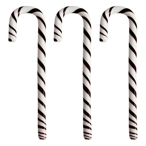 Kosta Boda Polka Candy Cane Ornement En Verre 170 Mm 3 Pcs Blanc Noir Finnish Design Shop