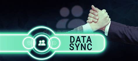 Text Sign Showing Data Sync Word For Data That Is Continuously
