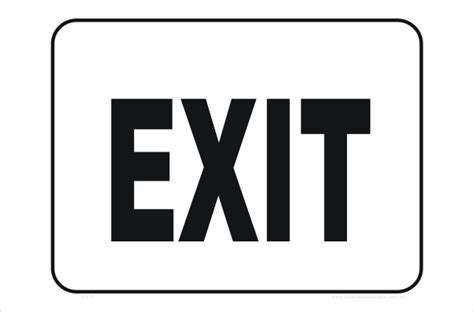 Exit Sign IN National Safety Signs