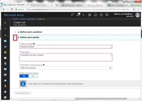 Sqlcoffee Alert When Azure Sql Sql Database Is Deleted