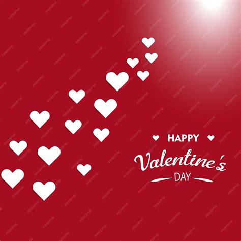 Premium Vector Valentines Day Concept Background Vector