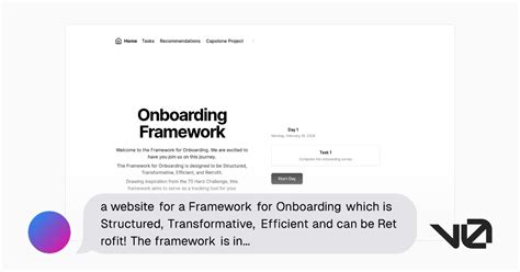 A Website For A Framework For Onboarding Which Is Structured Transformative Efficient And Can