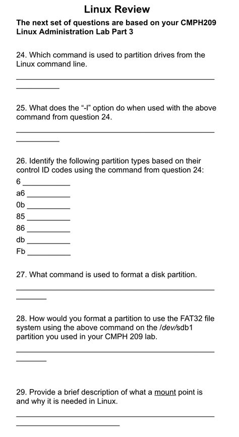 Solved Linux ReviewThe Next Set Of Questions Are Based On Chegg Com