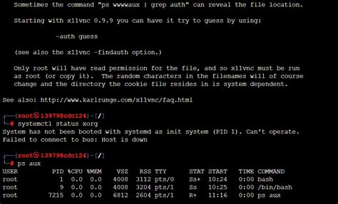 Novnc For Linux Docker X11vnc Returns Xopendisplay Failed 0