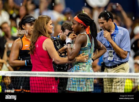 Espn S Mary Jo Fernandez Interviews Coco Gauff Of The United States