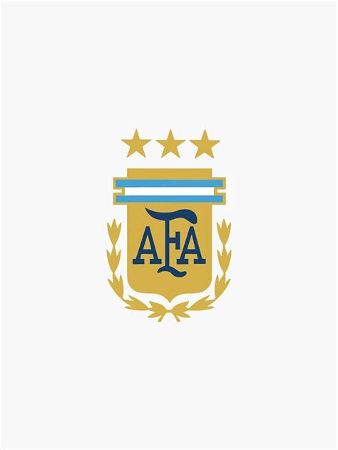 Argentina Afa 3 Stars Logo Sticker Argentina Afa Logo Png Argentina