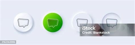채팅 댓글 라인 아이콘입니다 말풍선 기호입니다 소셜 미디어 메시지 선 아이콘 벡터 3차원 형태에 대한 스톡 벡터 아트 및 기타 이미지 3차원 형태 고급 그라데이션