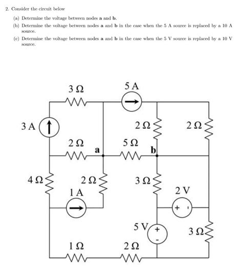Solved Consider The Circuit Below A Determine The Chegg