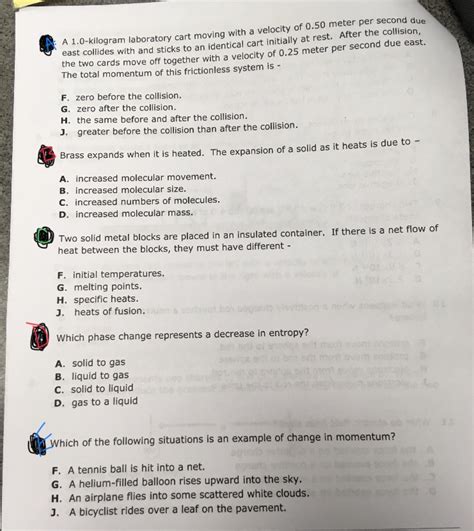 Solved Ogram Laboratory Cart Moving With A Velocity Of 050