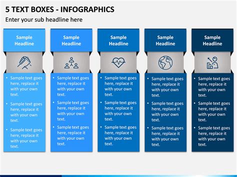 PowerPoint Text Boxes Infographics