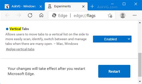 TIP How To Enable Or Disable Vertical Tabs In Microsoft Edge AskVG