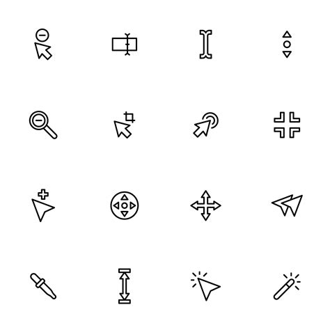 32 Selection And Cursor Icons