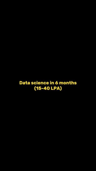 Data Science In 6 Months Roadmap Coding Codinglife Dataanalytics
