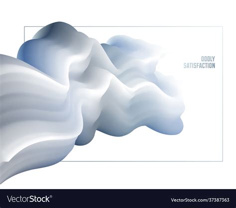 Gradient Fluid Abstract Shape 3d Color Royalty Free Vector