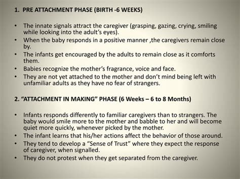 Overview Of Object Relations And Attachment Theories Pptx