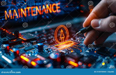 Corporate Executive Interacting With A Futuristic Global Maintenance