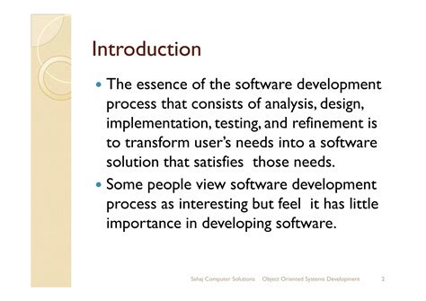 Object Oriented Systems Development Life Cycle Ppt Pdf Operating Systems Computer Software