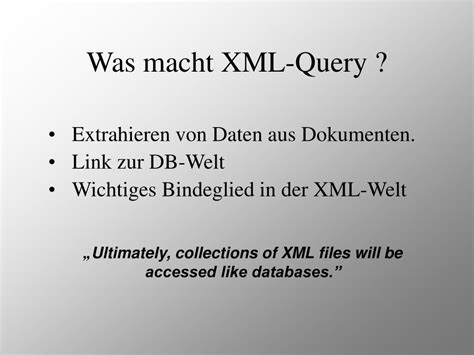 Ppt Xml Query Powerpoint Presentation Free Download Id6556383
