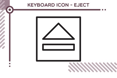 keyboard icon eject graphic by freddyadho · creative fabrica