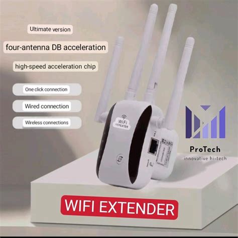 Protech 4 Antennas Wifi Range Extender 300mbps Wireless Repeater Tiktok Shop Malaysia