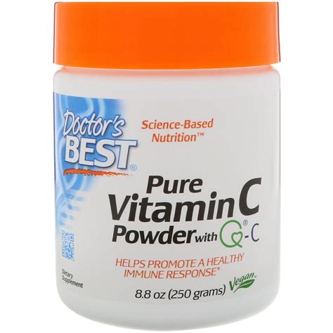 Doctor's Best, Pure Vitamin C Powder with Q-C, 8.8 oz (250 g) - iHerb.com