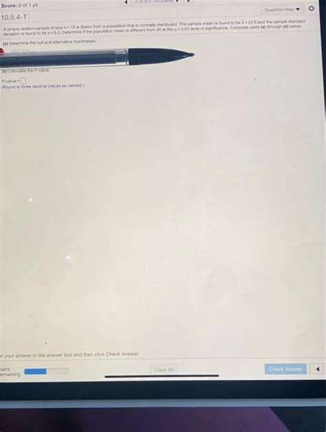 Solved How Can I Find The P Value With The Ti84 Can You