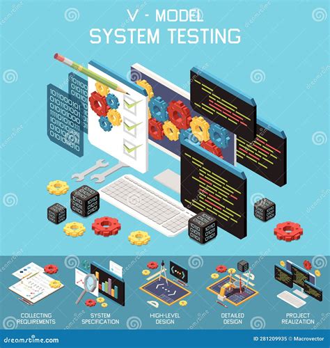 V-Model System Development Lifecycle Methodology Used For Project Management And Software ...