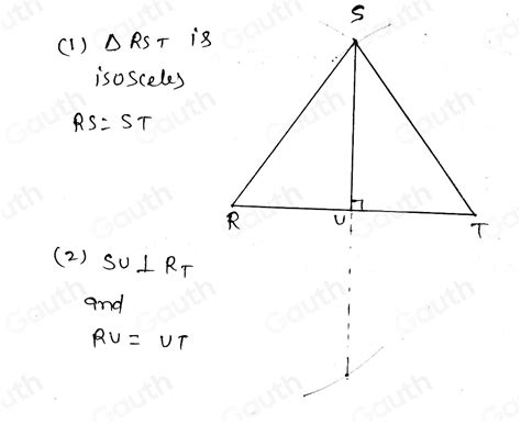 solved 1 using a ruler an isosceles triangle and label it as delta