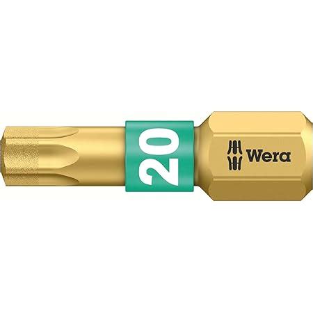 Wera 867 1 Bdc Torx Bits Sb Tx20 Tx 20 X 25 Mm Wera 05134376001