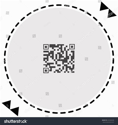 Qr Code Icon Flat Design Isolated Stock Vector Royalty Free 425269228
