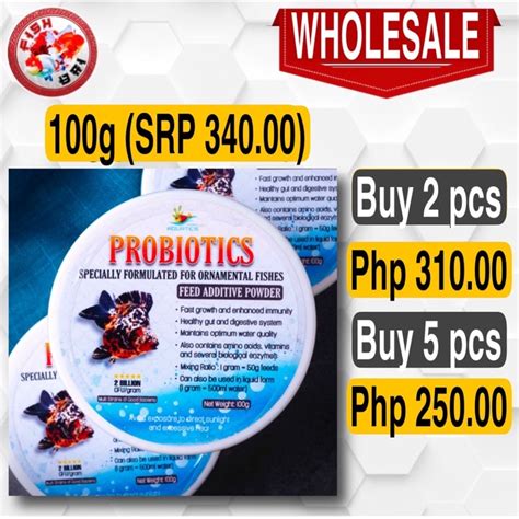 Fish Probiotics Powder By Noah Aquatics Fish Bai Hulx Saki Hikari