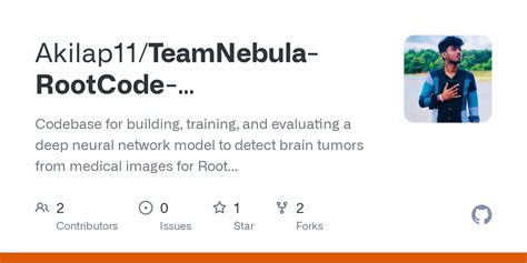 GitHub Akilap TeamNebula RootCode DetectTumors DeepNeuralNetwork Codebase For Building