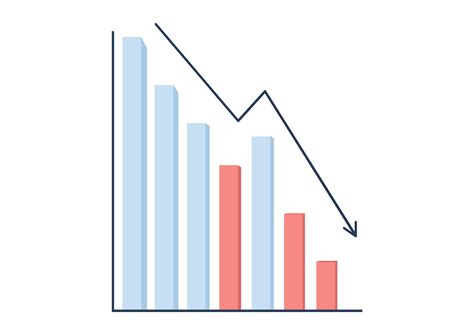 Decreasing Bar Graph 1635050 Vector Art At Vecteezy