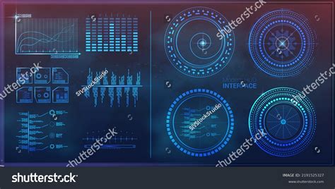 Modern Hud Interface Dashboard Infographic Elements Stock Vector Royalty Free 2191525327