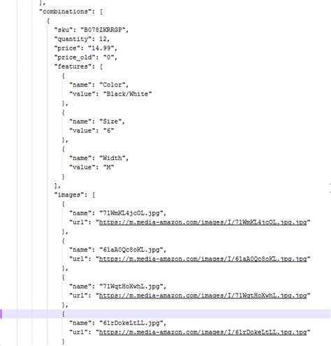 Json Export Samples