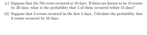 Solved Q4 Consider An Inhomogeneous Poisson Process Where