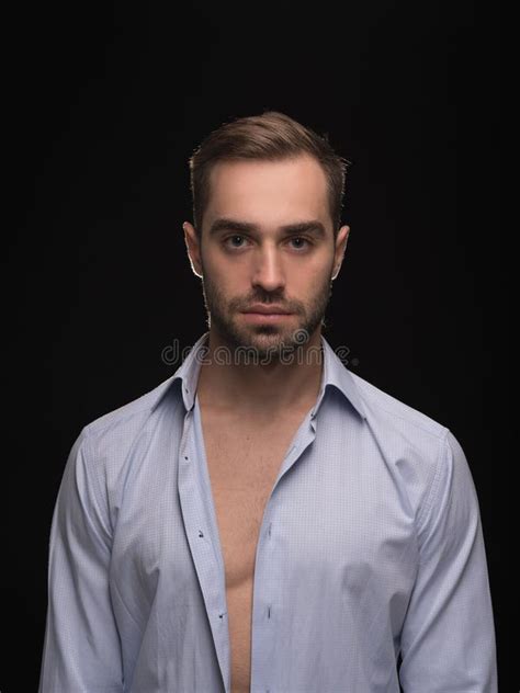 Mensenlichaam Portret Van Knappe Sexy Jonge Kerel Stock Foto Image Of