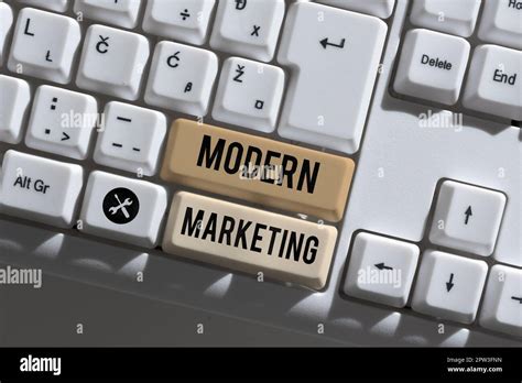 Conceptual Caption Modern Marketing Word Written On Methodology That
