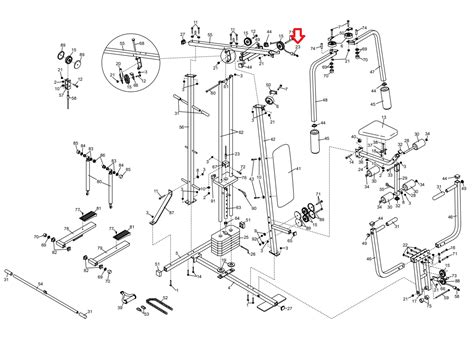 Weider 8510 8515 8525 Wesy18520 Stack Gym Cable Assembly 176736 13812