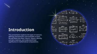 Matrices 1 Pptx Types And Introduction PPT