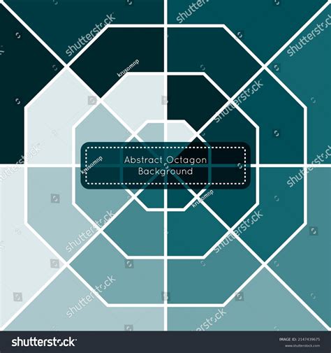 Abstract Polygon Background Dividing Polygon Octagon Stock Vector