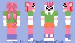 Classic Amy Rose Minecraft Skin