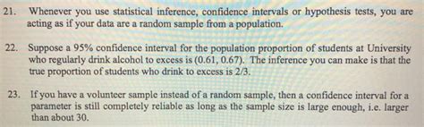 Solved Whenever You Use Statistical Inference Chegg